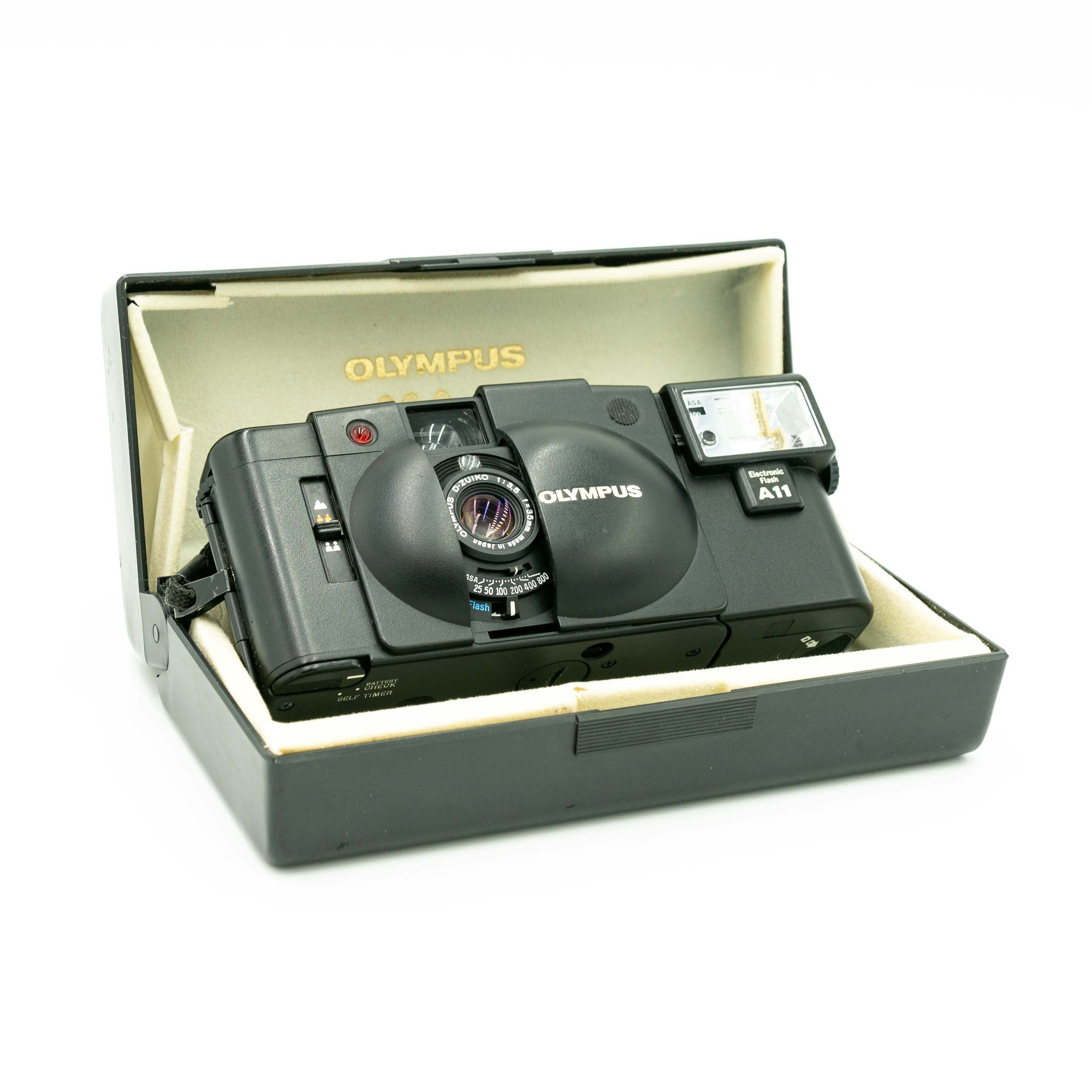 Olympus XA2 + A11 Flash + Original Case – Australian Analog