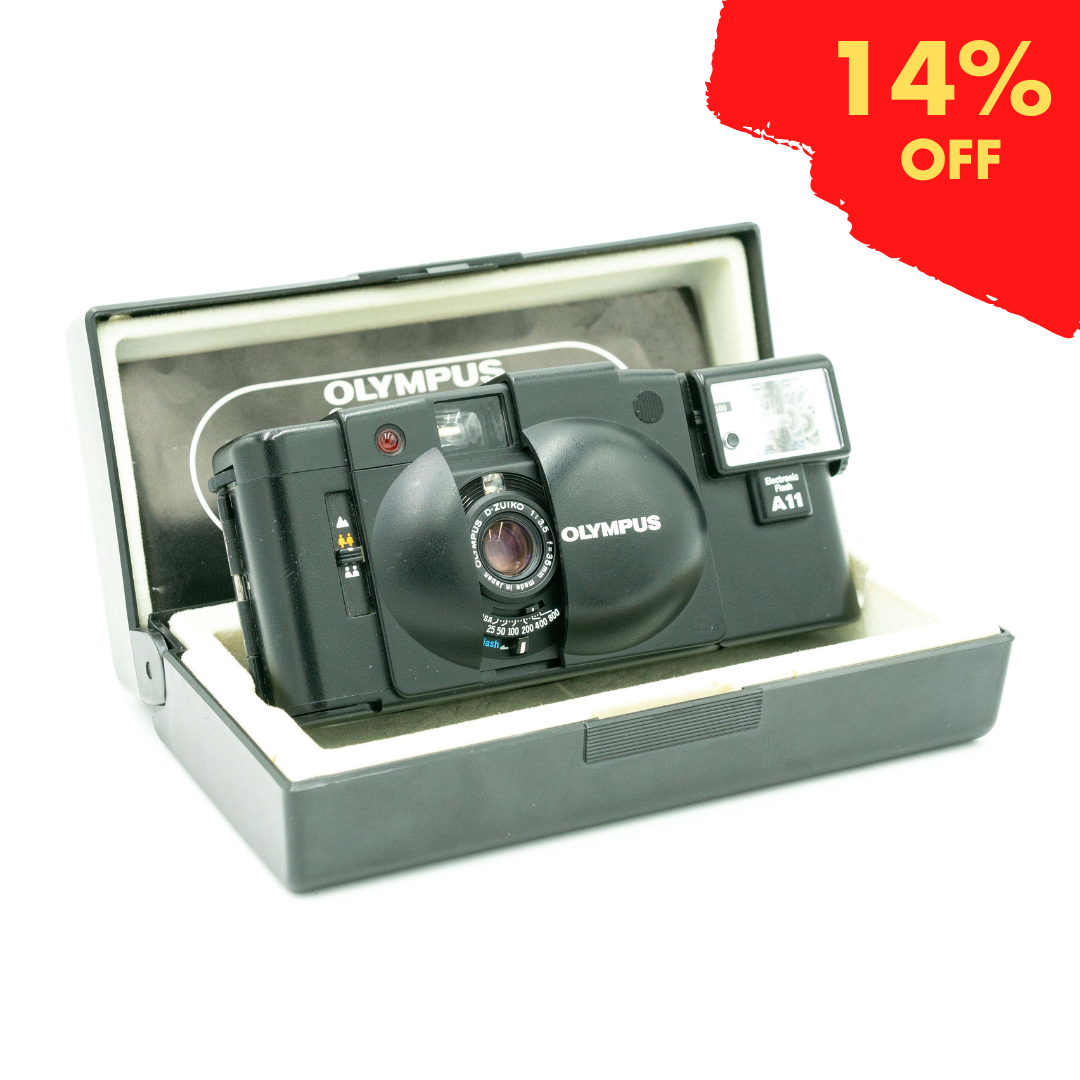 Olympus XA2 + A11 Flash + Original Case – Australian Analog